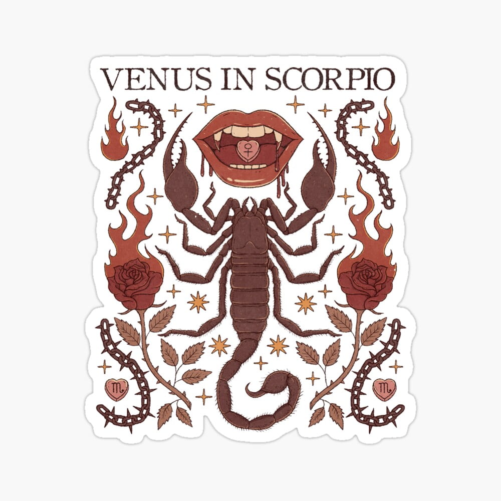 Kira .7534 Sticker - Venus In Scorpio - Hot Trending Vinyl Sticker ...