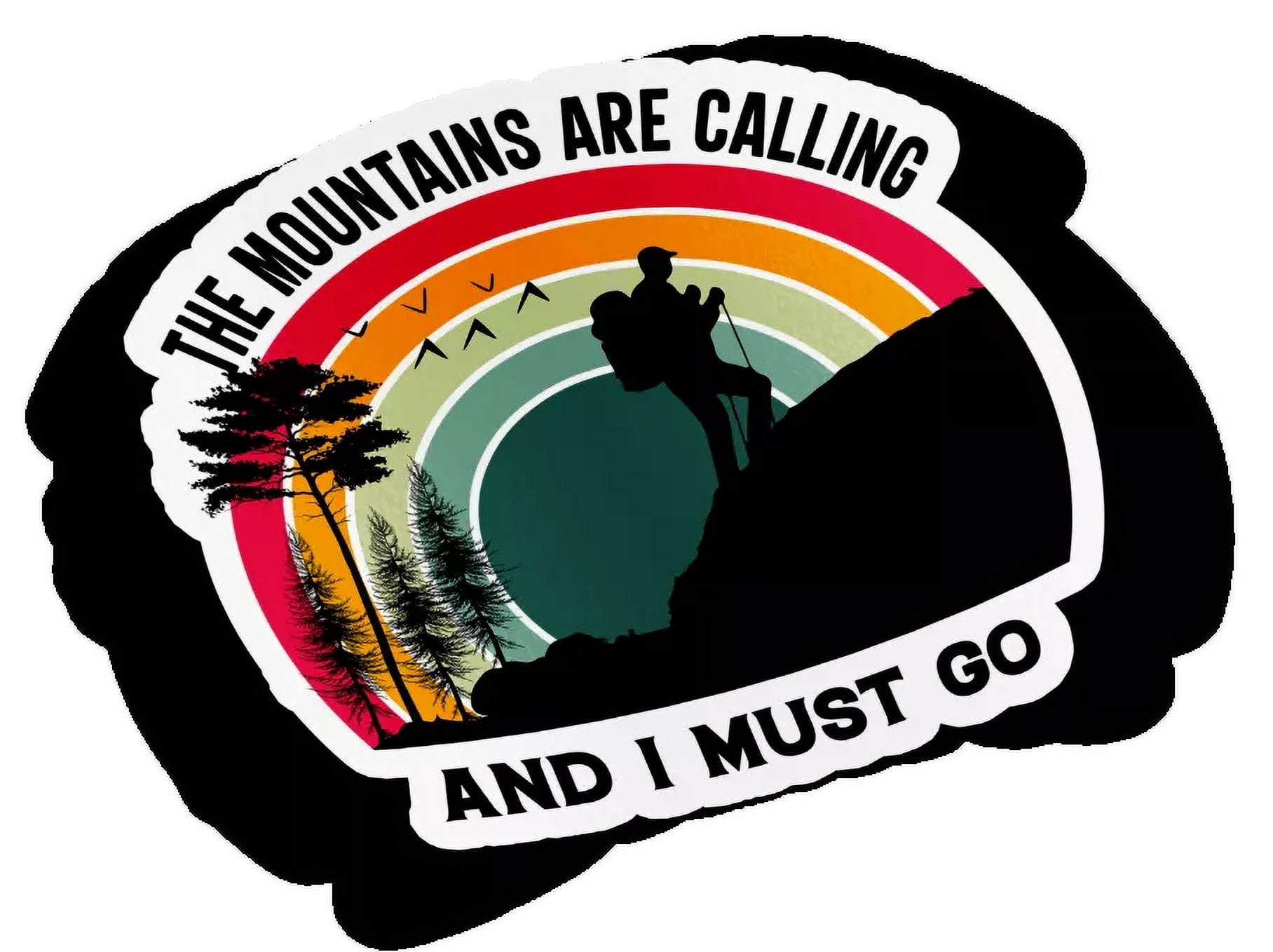 Kira .759 Sticker - Mountains Are Calling Hiking Camping For Tumblers ...
