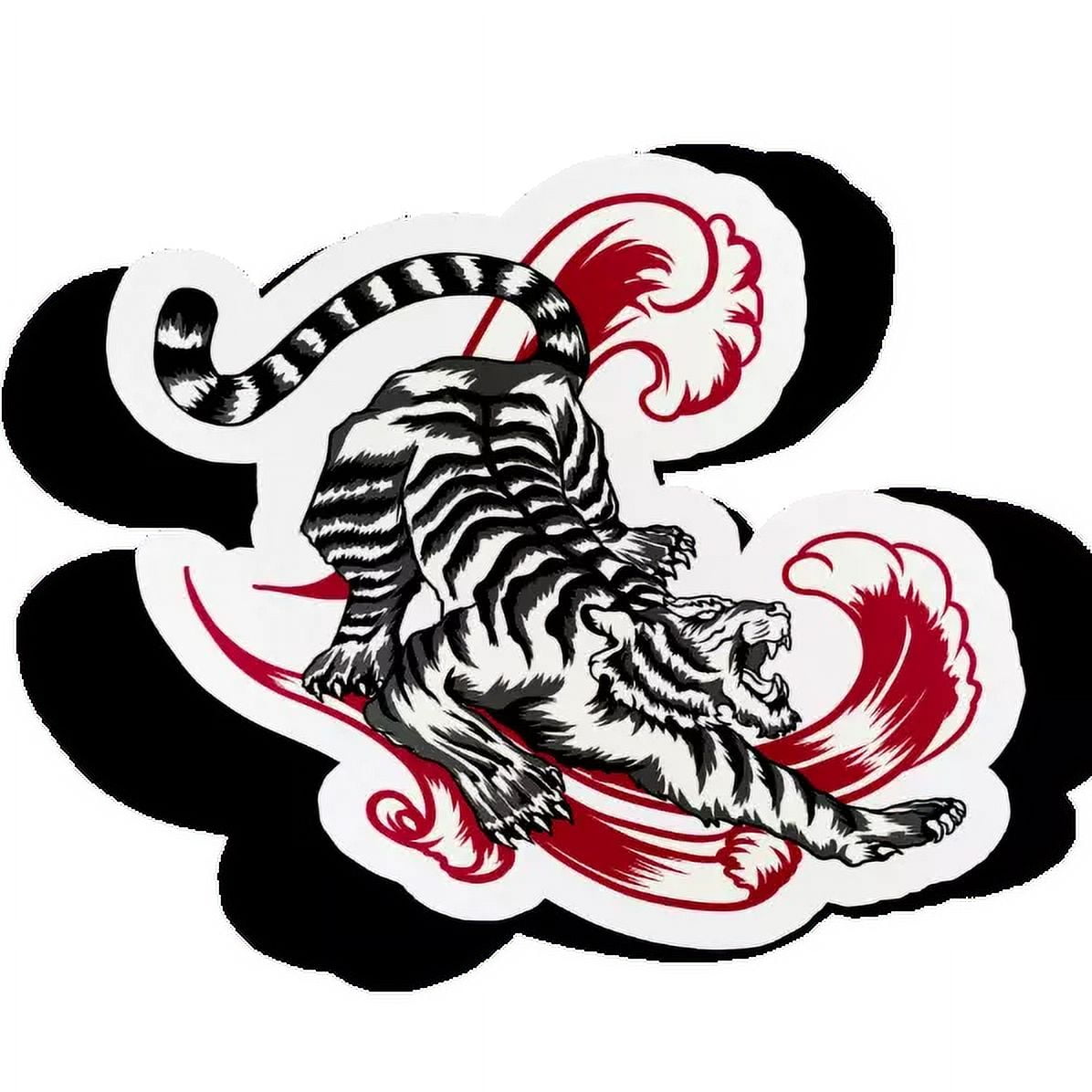 Kira .763 Sticker - Japanese Tiger Style Animal For Tumblers, Laptops ...