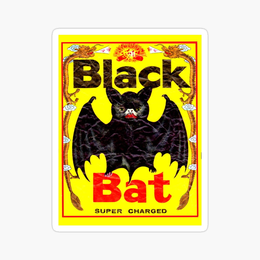 Kira .8015 Sticker - Big Black Bat - Hot Trending Vinyl Sticker ...