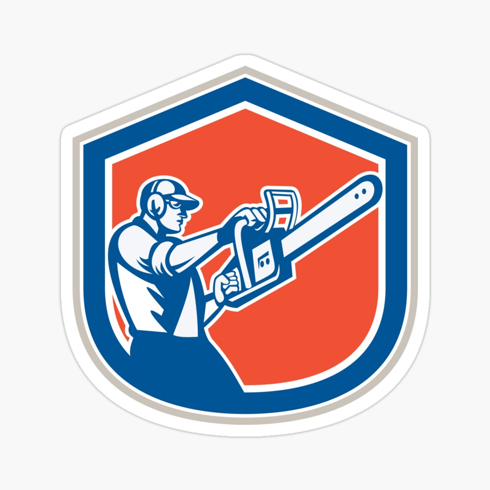 Kira .8181 Sticker - Lumberjack Tree Trimmer Arborist Chainsaw Shield ...