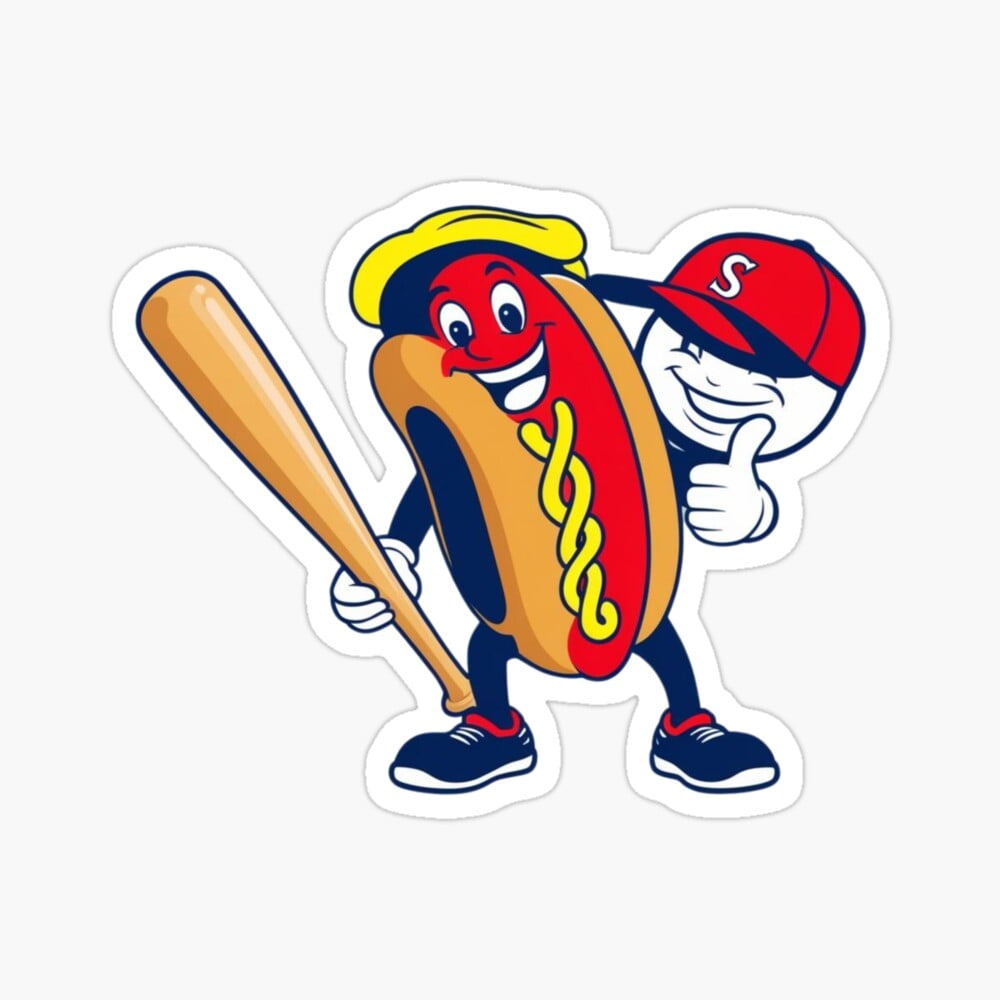 Kira .8500 Sticker - The Tastiest Home Run Â€“ Sports Hot Dog - Hot ...