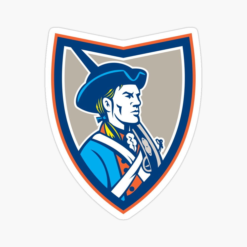 Kira .8637 Sticker - American Patriot Musket Side Shield Retro - Hot ...