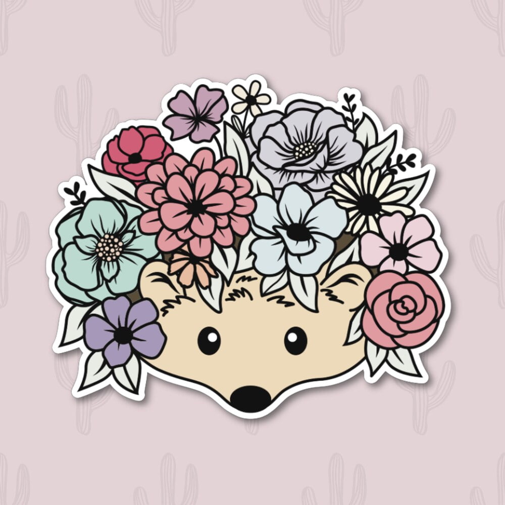 Kira .874 Sticker - Hedgehog For Laptop, Holographic For Laptop, Cute ...