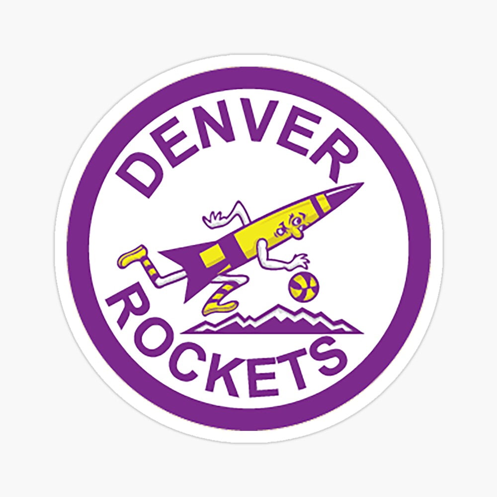 Kira .9629 Sticker - Denver Rockets Vintage Basketball Logo Aba - Hot ...