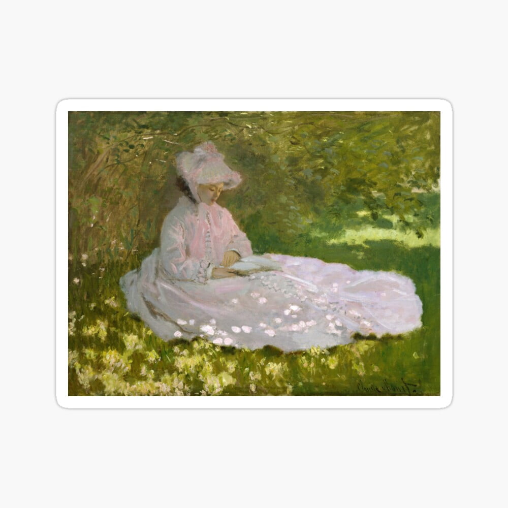 Kira .964 Sticker - Springtime, 1872 By Claude Monet - Hot Trending ...