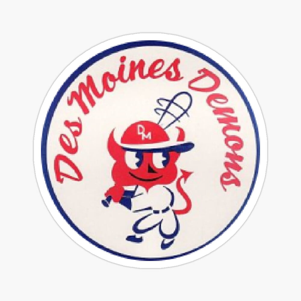 Kira .9710 Sticker - Des Moines Demons Vintage Minor League Baseball ...