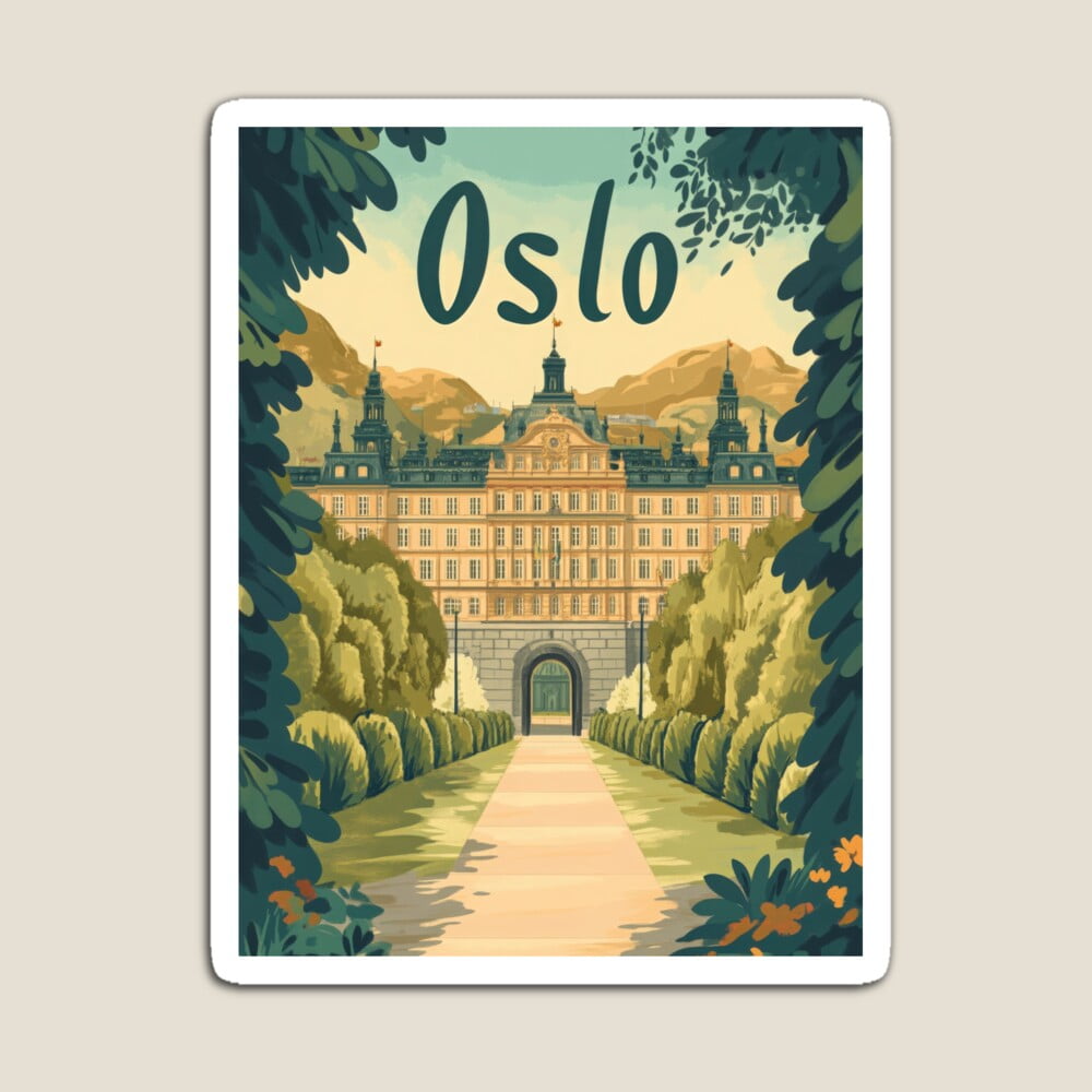 Kira - A Vibrant Illustration Captures A Historic Building In Oslo ...