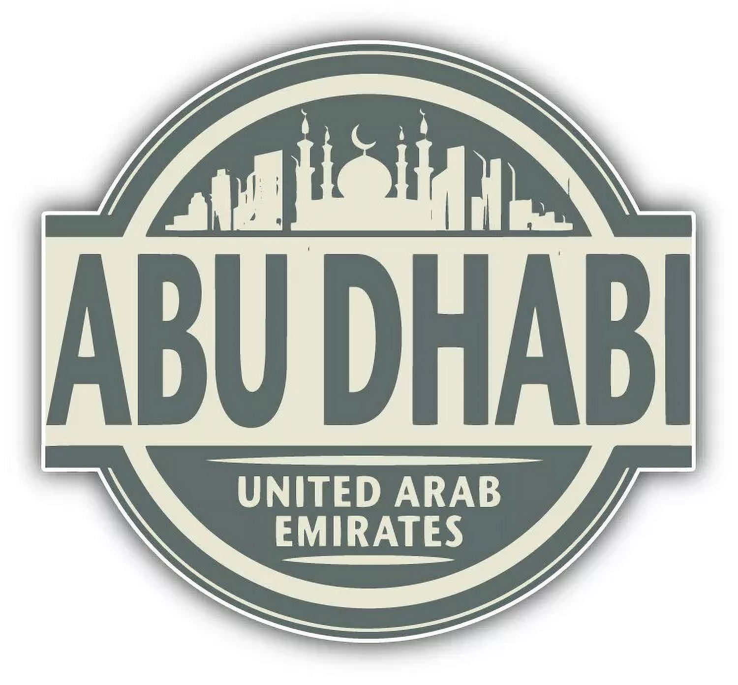 Kira Abu Dhabi City United Arab Emirates Label Travel Car Bumper ...