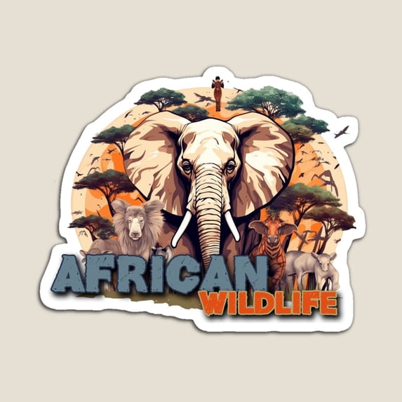 Kira - African Wildlife - Cute Animals Sticker - 3314 Hot Trending ...