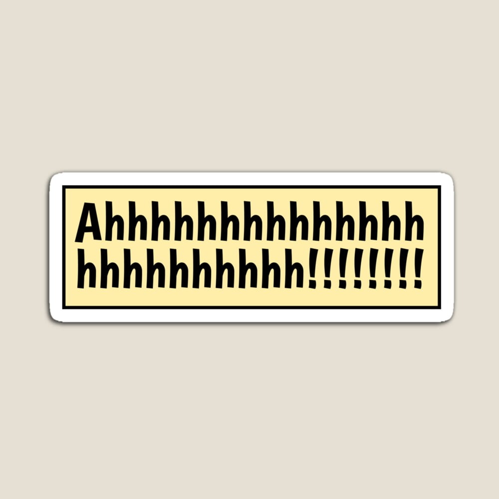 Kira - Ahhhhhhh!!! Funny Car Sticker - 2428 Hot Trending Vinyl Stickers ...