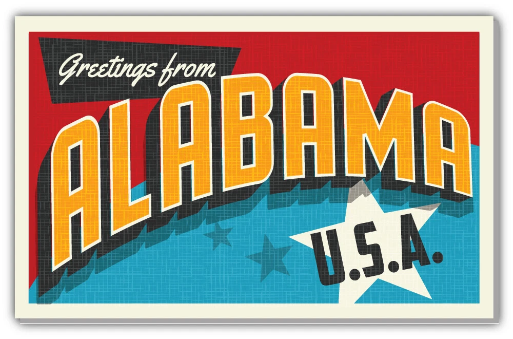Kira Alabama USA State Vintage Emblem Car Bumper Sticker Decal ...
