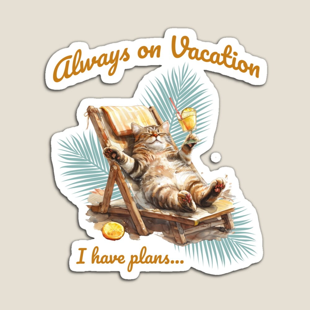Kira - Always On Vacation Sticker - 4504 Hot Trending Vinyl Stickers ...