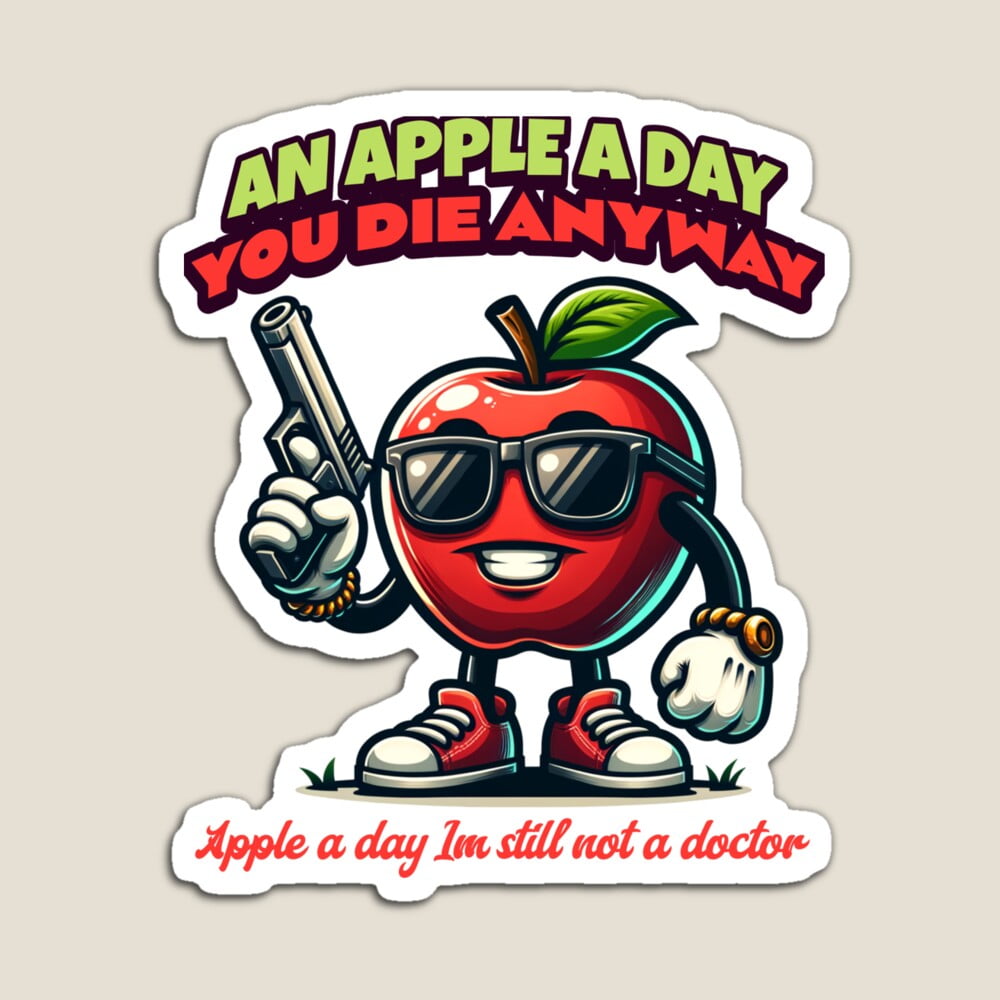 Kira - An Apple A Day Sticker - 4545 Hot Trending Vinyl Stickers ...