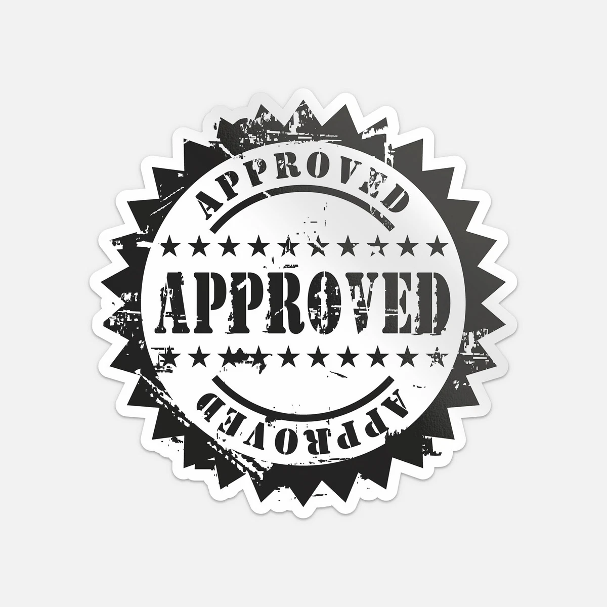 Kira Approved Star Grunge Rubber Vinyl Sticker Decal Waterproof Sticker ...