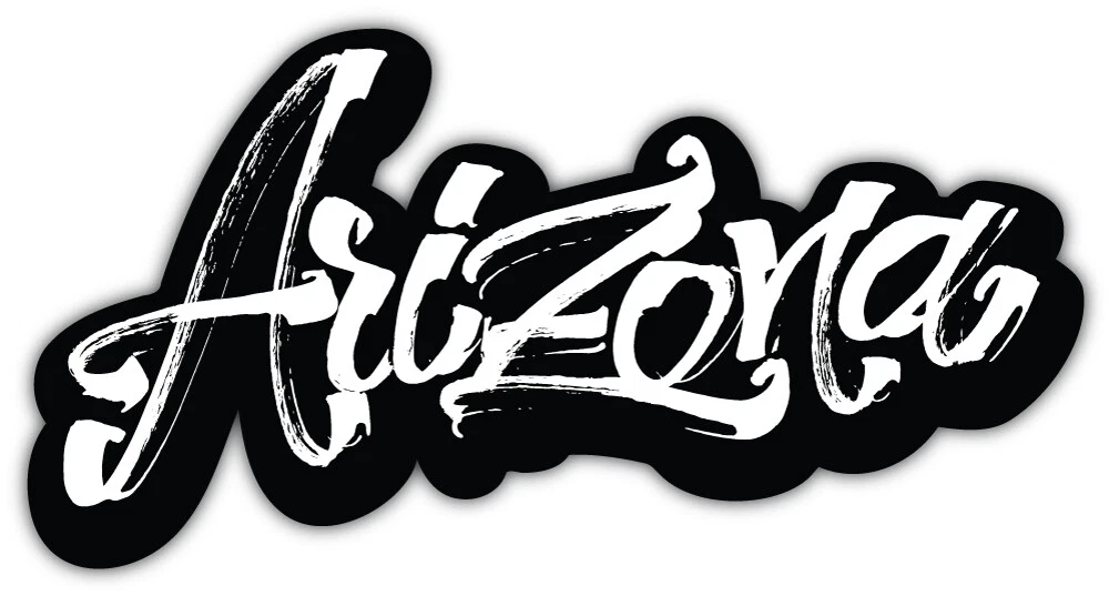 Kira Arizona USA State Slogan Car Bumper Sticker Decal Waterproof ...