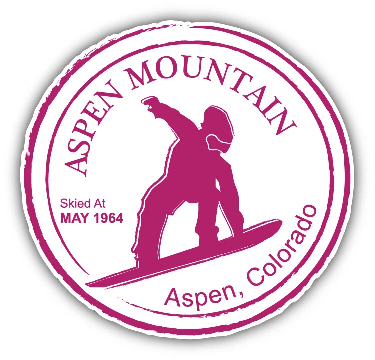 Kira Aspen Mountain Colorado Retro Ski Resort Stamp Car Bumper Sticker ...