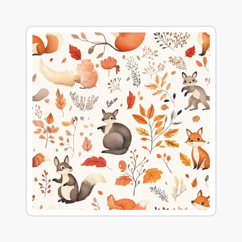 Kira Autumn In The Heart Of The Forest Glossy Sticker - Kir 1386 ...