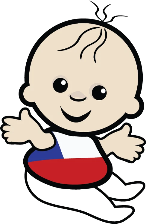 Kira Baby Czech Republic Flag Cartoon Car Bumper Sticker Decal ...