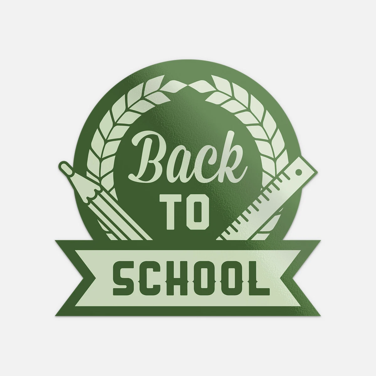 Kira Back To School Emblem Scale Education Vinyl Sticker Decal ...