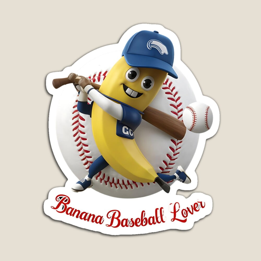 Kira - Banana Baseball - Banana Baseball Lover Sticker - 7151 Hot ...