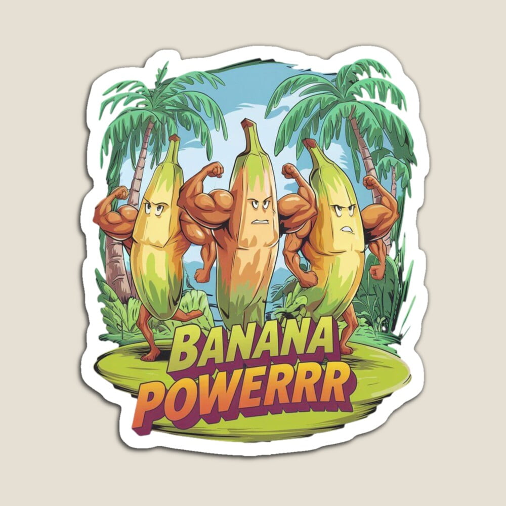 Kira - Banana Power - Banana Store - I'M Banana - Go Bananas Sticker ...
