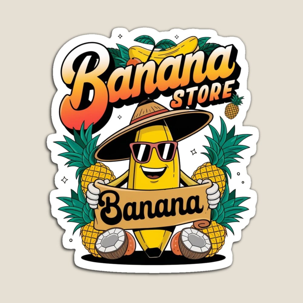 Kira - Banana Store - Banana Power - I'M Banana - Go Bananas Sticker ...