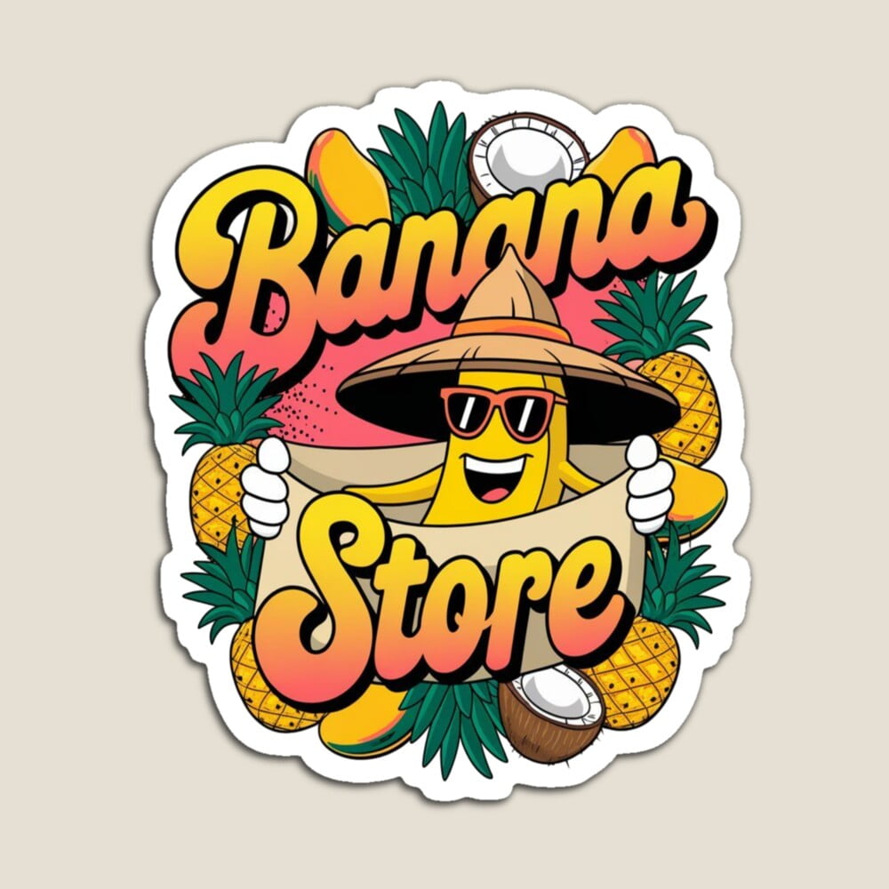 Kira - Banana Store - Banana Power - I'M Banana - Go Bananas Sticker - 7860 Hot Trending Vinyl ...