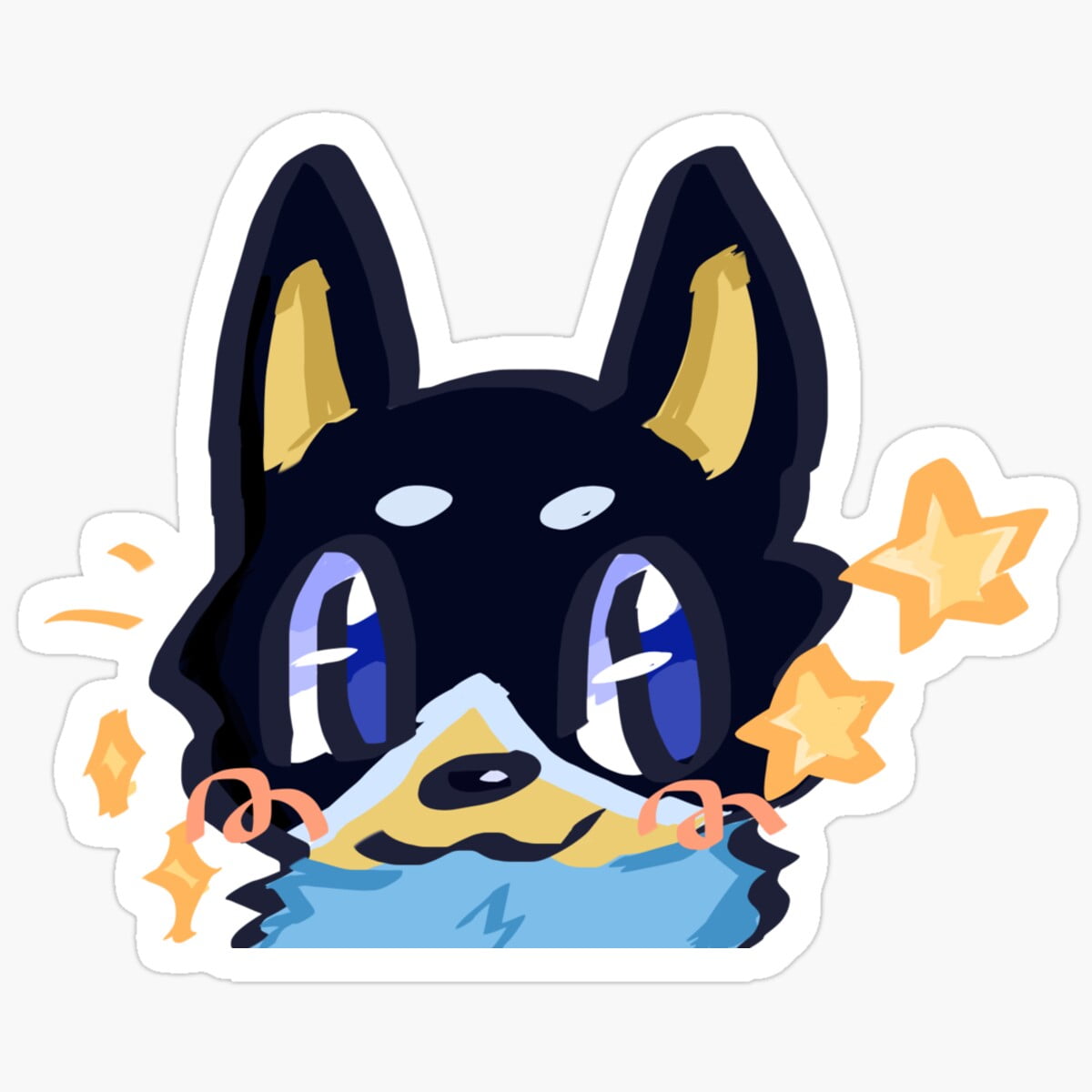 Kira Bandit Doodle Sticker Waterproof Sticker for Water Bottles ...