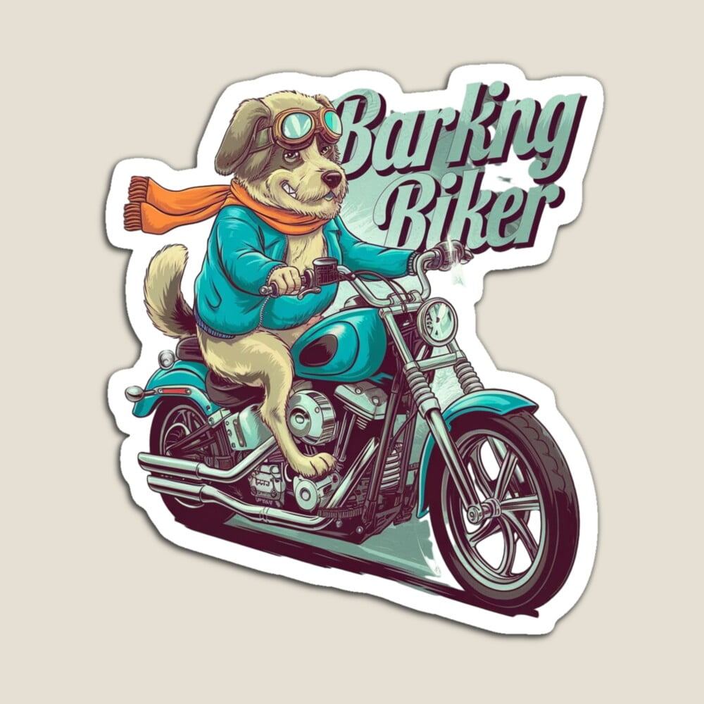 Kira - Barking Biker - Riding Ruff - Pups Motor Sticker - 1196 Hot ...