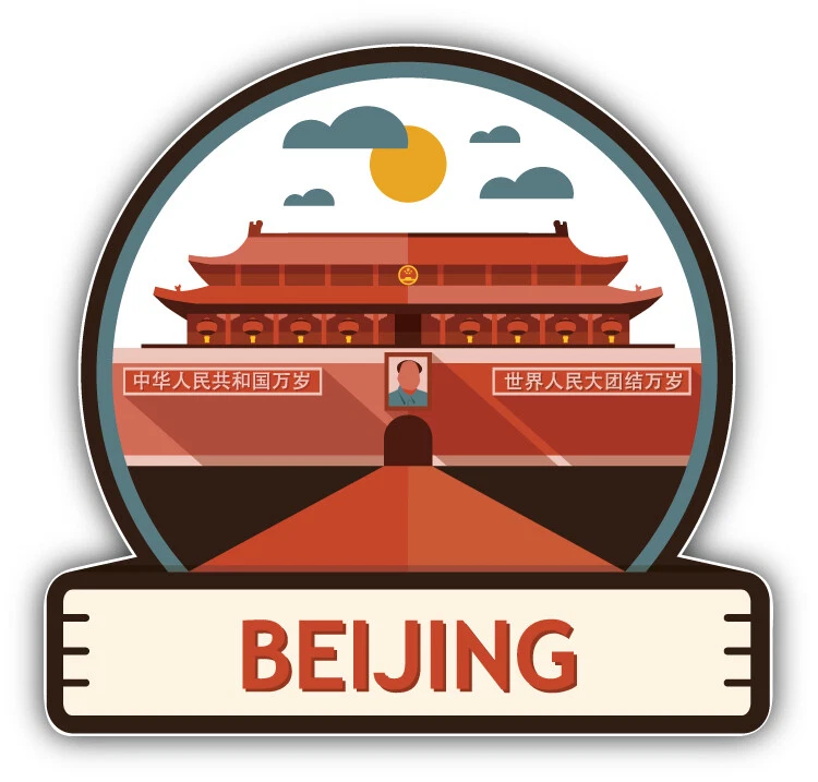 Kira Beijing China Label Car Bumper Sticker Decal Waterproof Sticker ...
