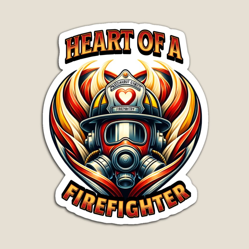 Kira - Being A Firefighter Is A Choice - Heart Of A Firefighter Sticker ...
