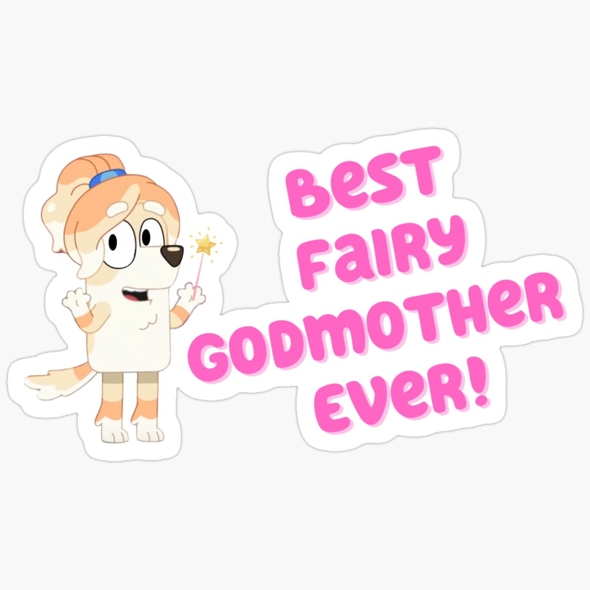 Kira Best Fairy Godmother Ever! Sticker Waterproof Sticker for Water ...