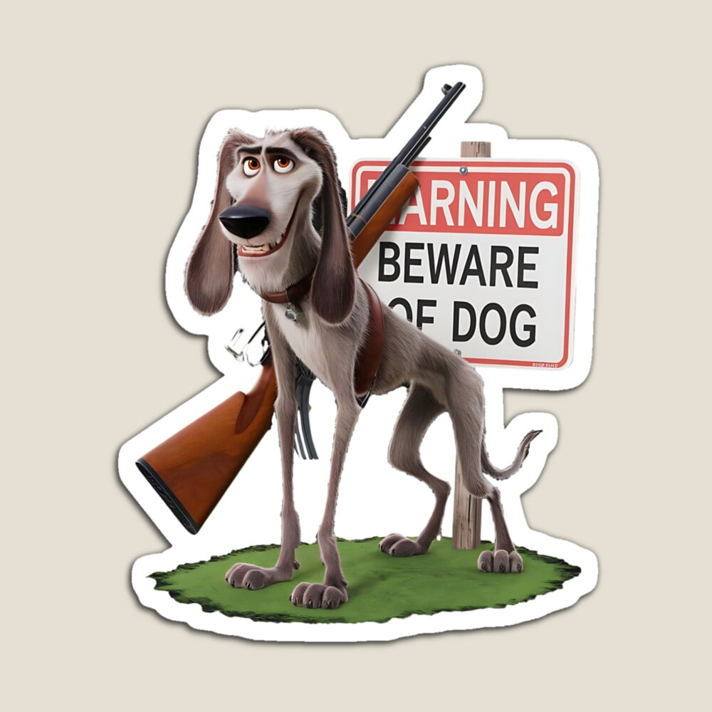Kira - Beware Of Dog - Dog Sign - Warning Sign - Dangerous Dog - Dog On ...