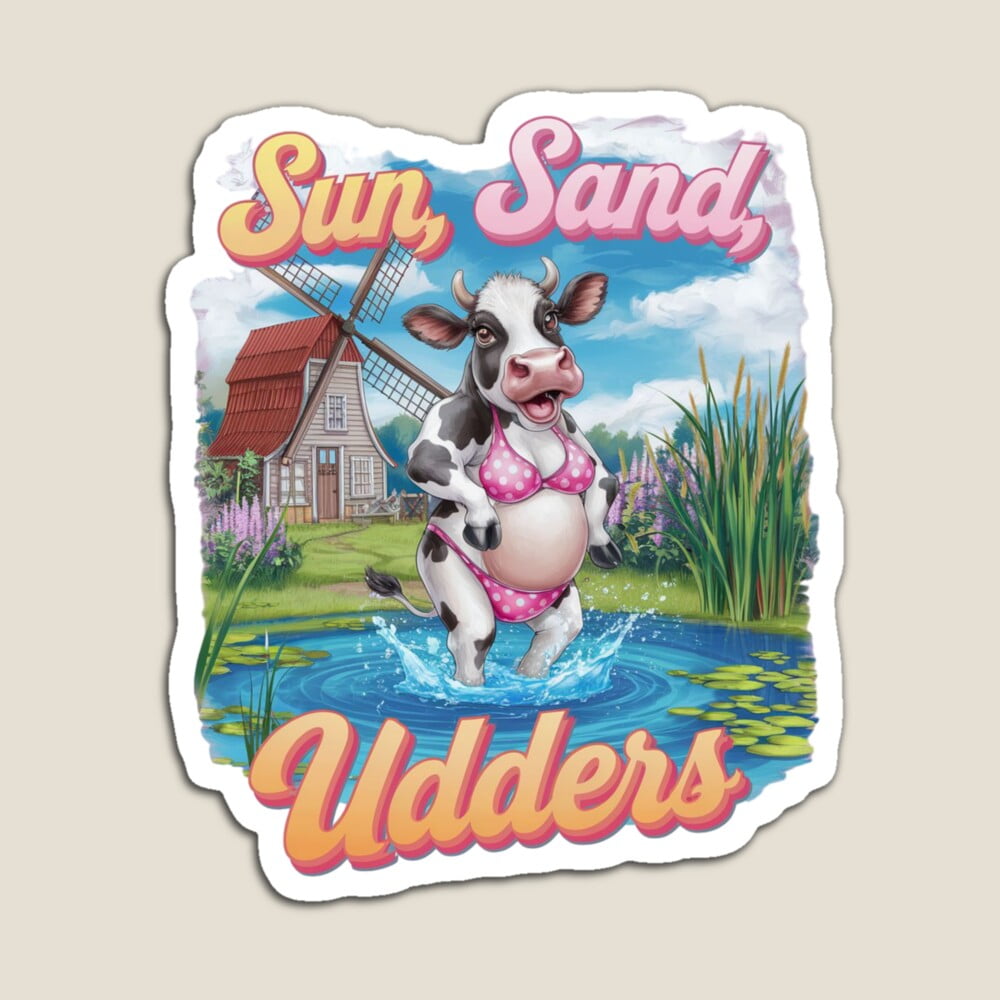 Kira - Bikini Cow Sticker - 5395 Hot Trending Vinyl Stickers - Walmart.com