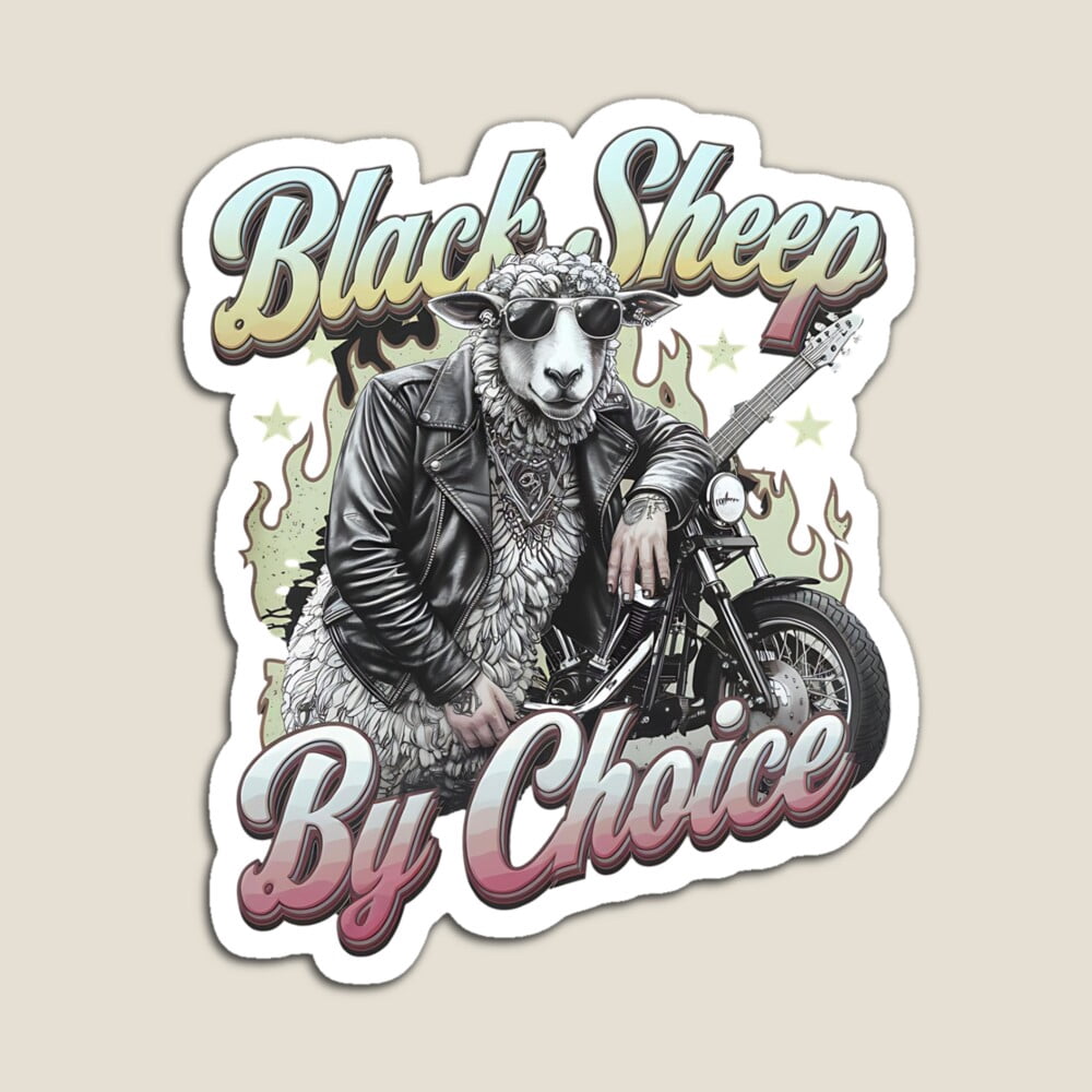 Kira - Black Sheep By Choice Sticker - 5716 Hot Trending Vinyl Stickers ...