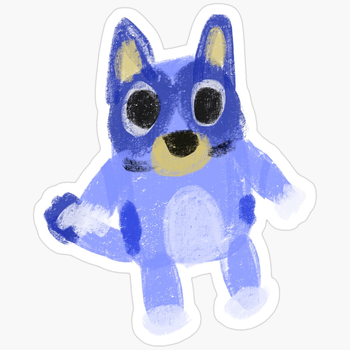 Kira Blue Dog Sticker Waterproof Sticker for Water Bottles, Laptops ...