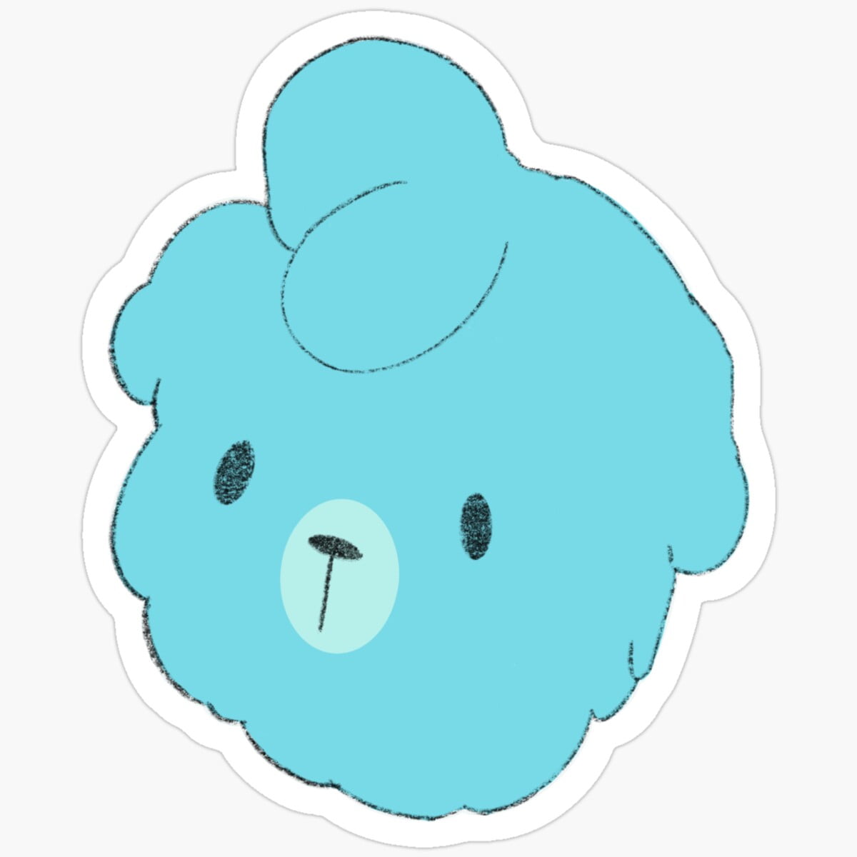 Kira Blue dog Sticker Waterproof Sticker for Water Bottles, Laptops ...