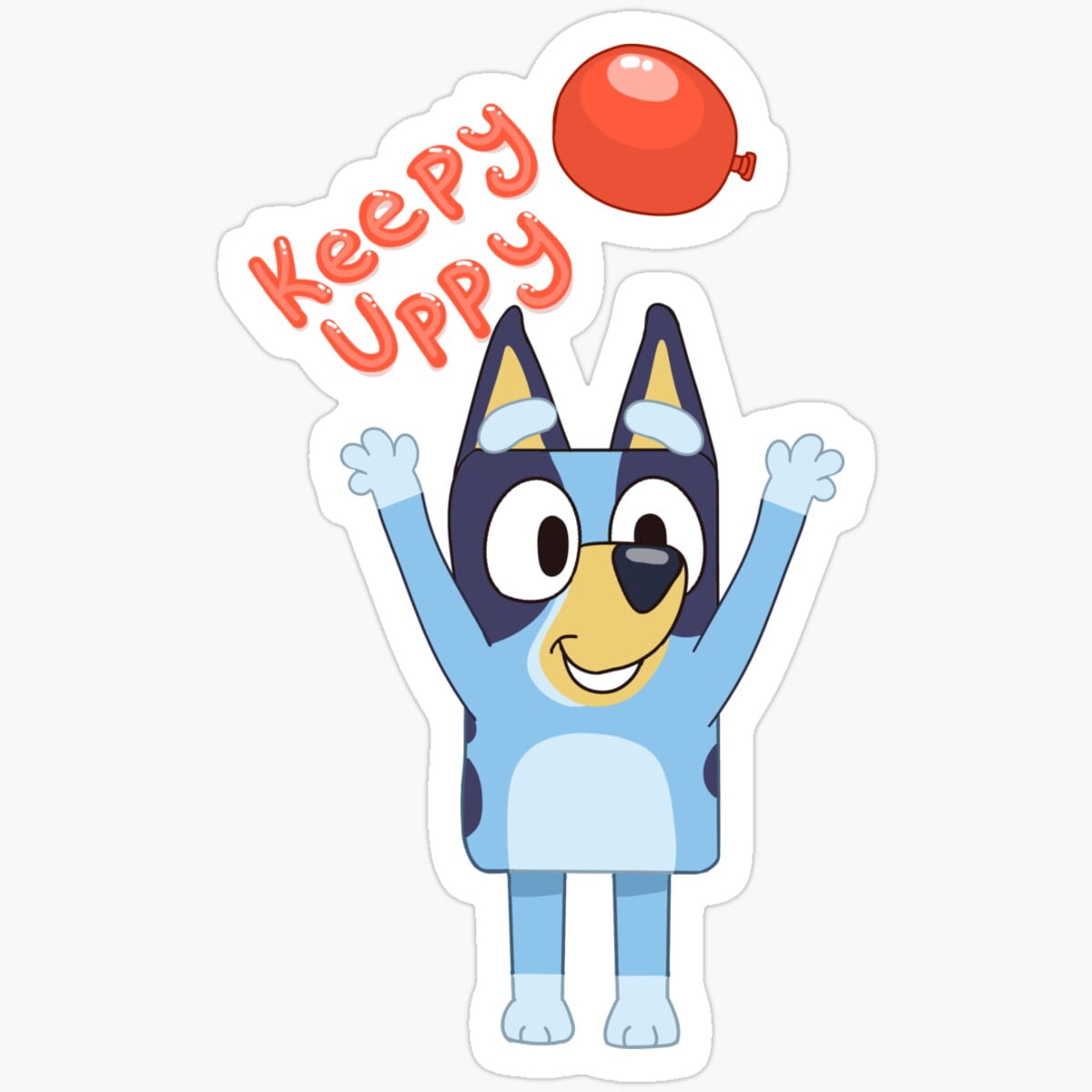 Kira Bluey Keepy Uppy Sticker Waterproof Sticker for Water Bottles ...