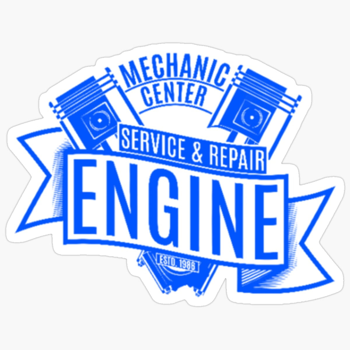 Kira Bluey Mechanics (15) Sticker Waterproof Sticker for Water Bottles ...