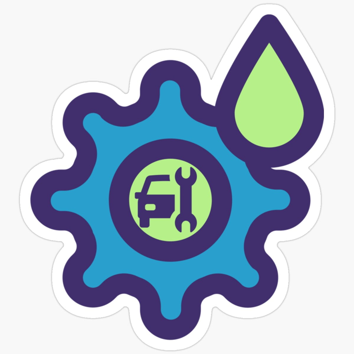 Kira Bluey Mechanics (8) Sticker Waterproof Sticker for Water Bottles ...