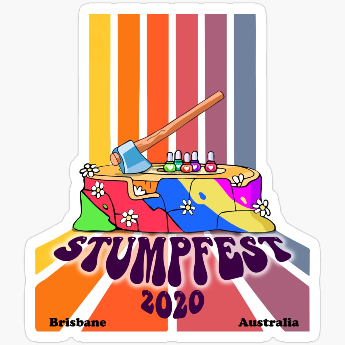 Kira Bluey Stumpfest Festival 2020 Sticker Waterproof Sticker for Water ...