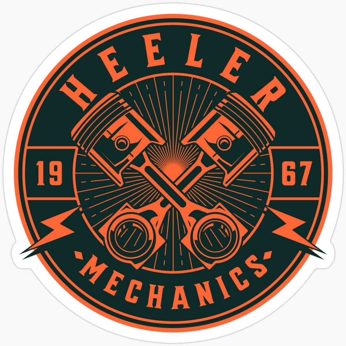 Kira Bluey mechanics Heeler mechanics #16 Sticker Waterproof Sticker ...