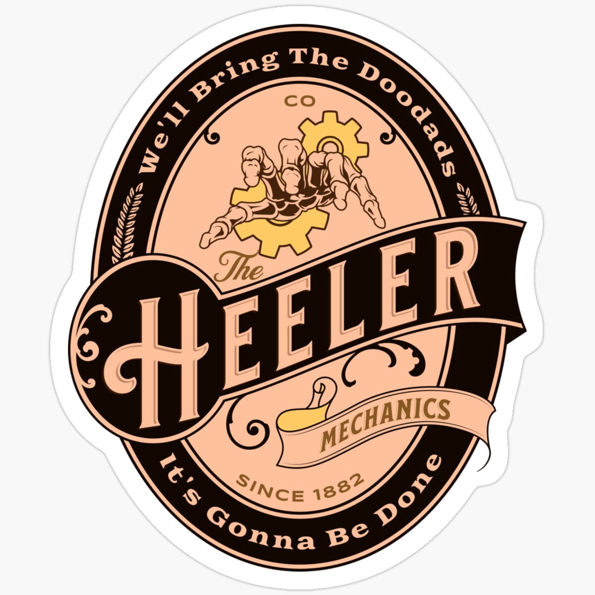 Kira Bluey mechanics Heeler mechanics #25 Sticker Waterproof Sticker ...
