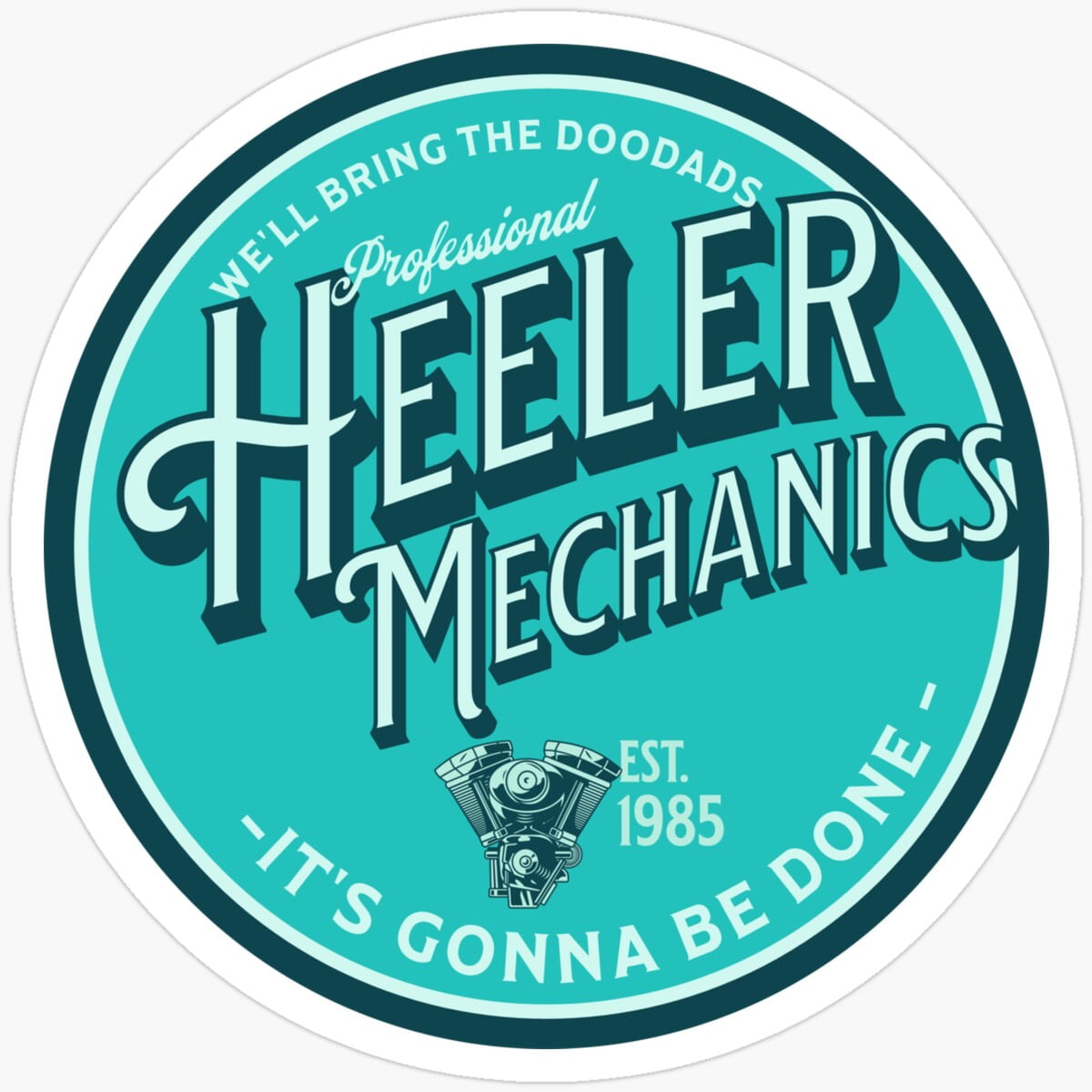 Kira Bluey mechanics Heeler mechanics #4 Sticker Waterproof Sticker for ...