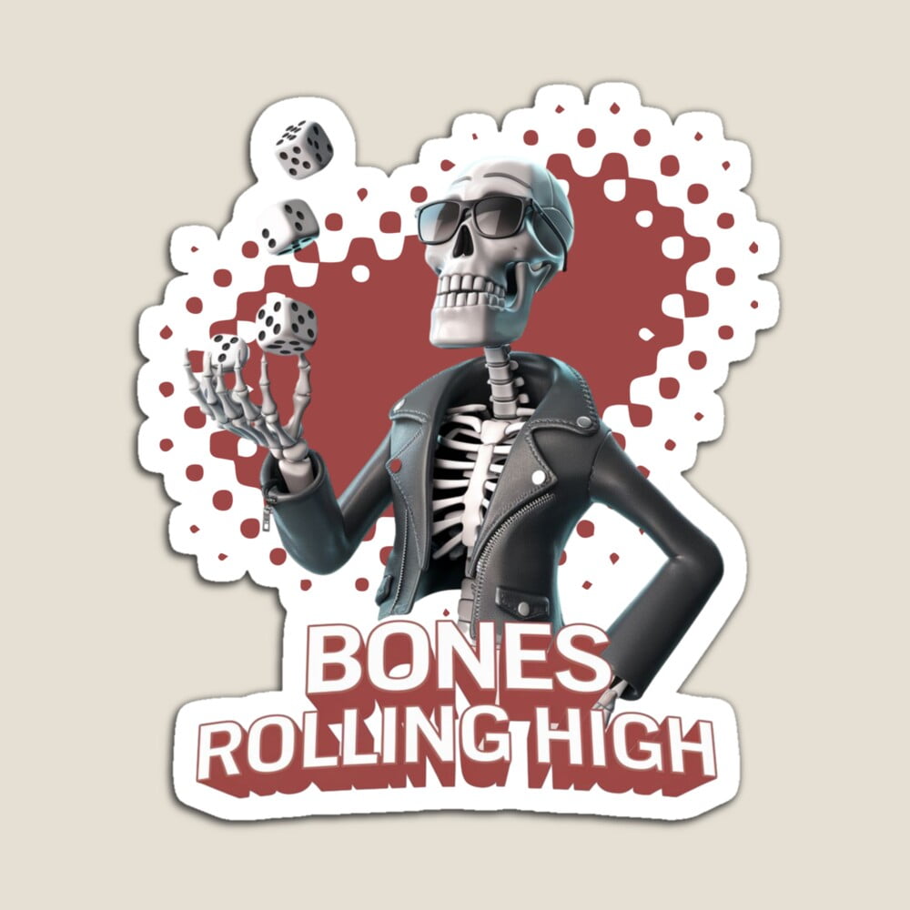 Kira - Bones Rolling High Sticker - 5463 Hot Trending Vinyl Stickers ...