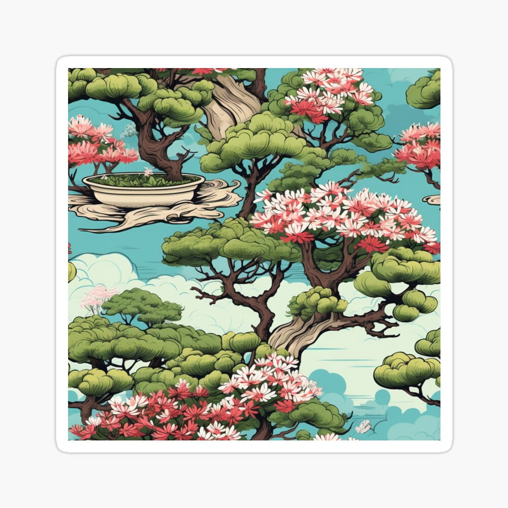 Kira Bonsai For Life Sticker - Kir 2361 Decorative Laptop, Phone ...