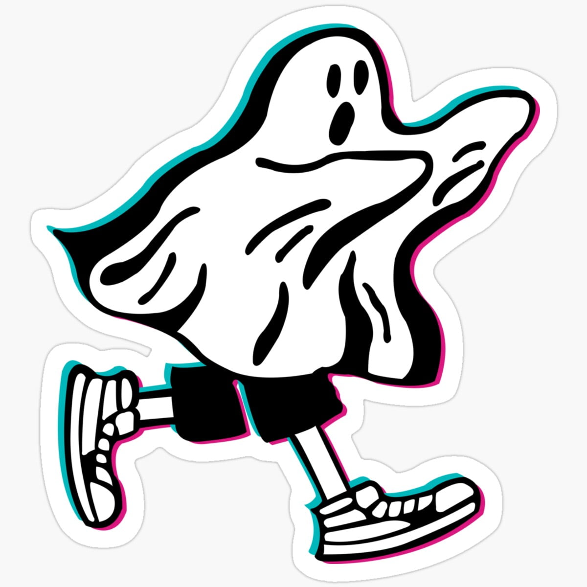 Kira Boo - The running ghost Sticker Waterproof Sticker for Water ...