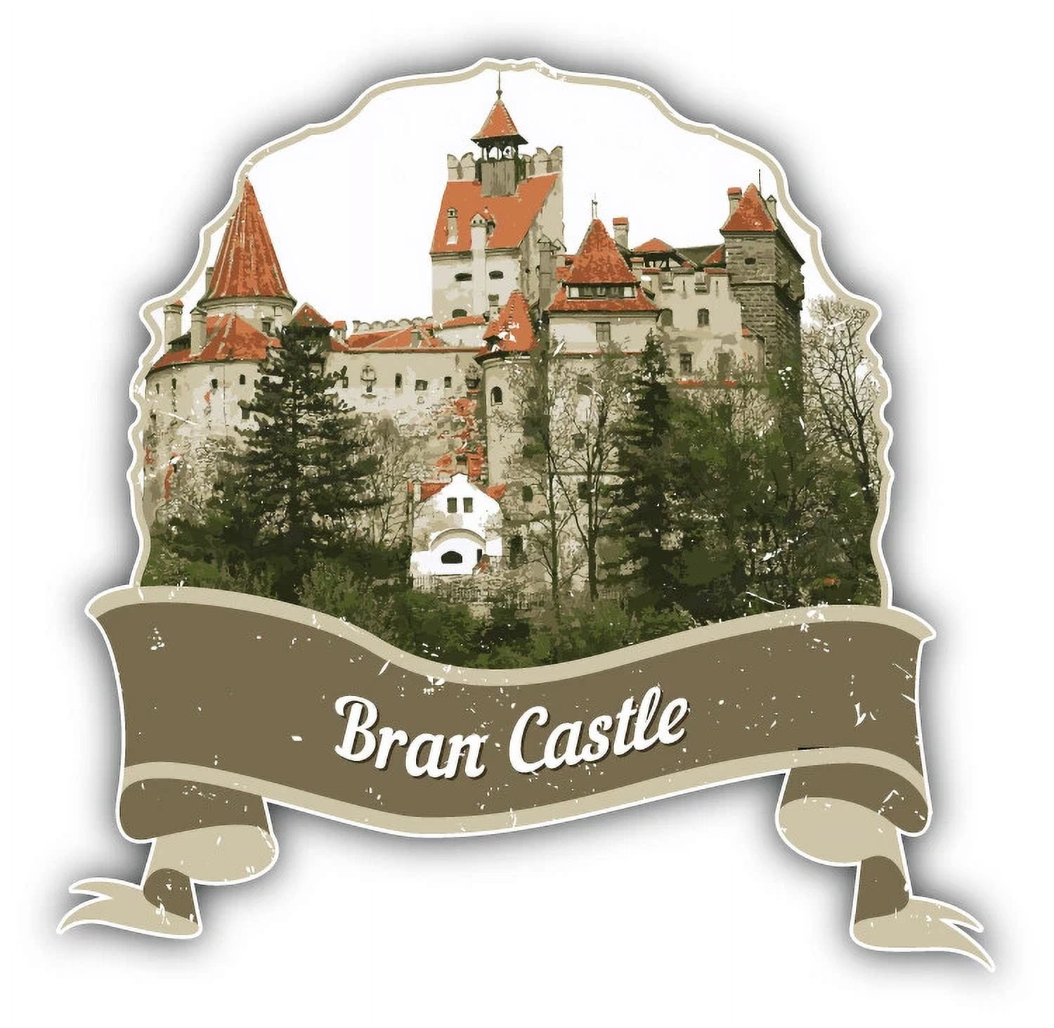 Kira Bran Castle Transylvania Romania World Landmark Grunge Car Bumper ...