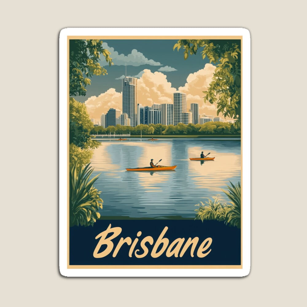 Kira - Bright Colors Illustr Kayakers Enjoying The Serene Wrs Of ...